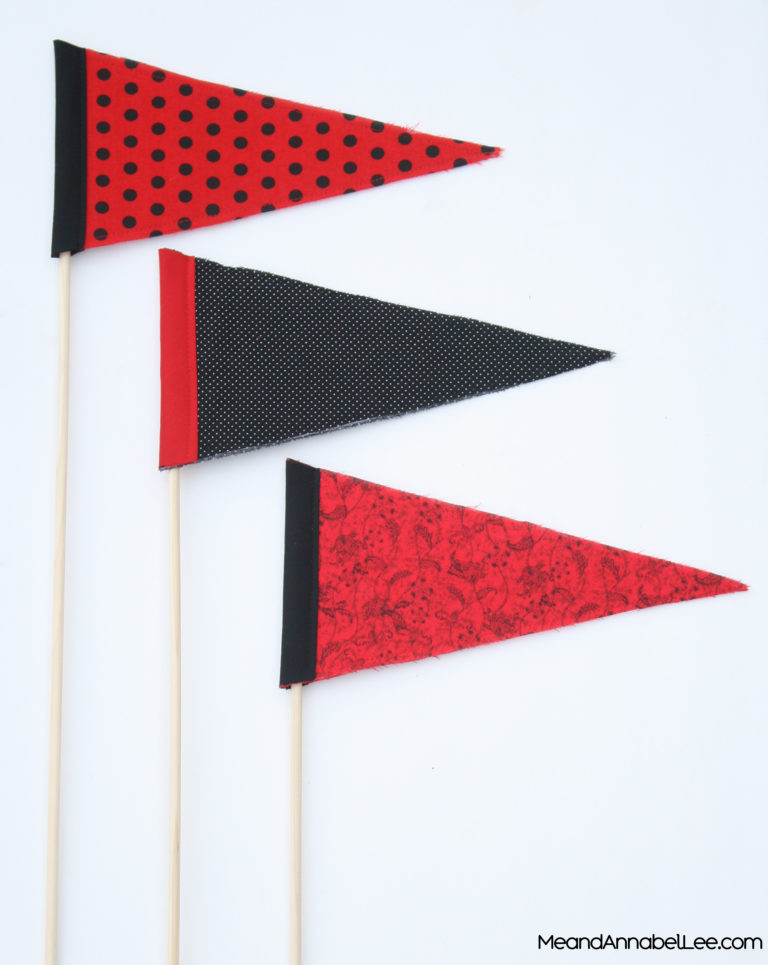 DIY Team Color Pennant Flags – Super Bowl LI | Me and Annabel Lee