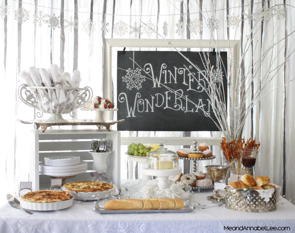 A Winter White Wonderland Brunch Party | Me and Annabel Lee