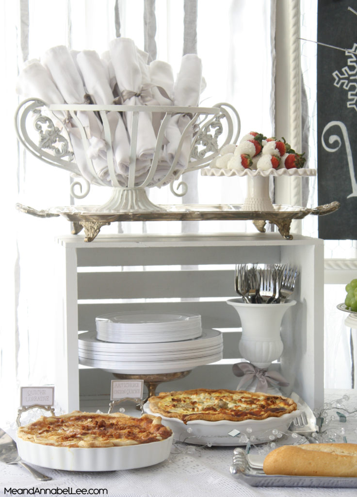 A Winter White Wonderland Brunch Party | Me and Annabel Lee