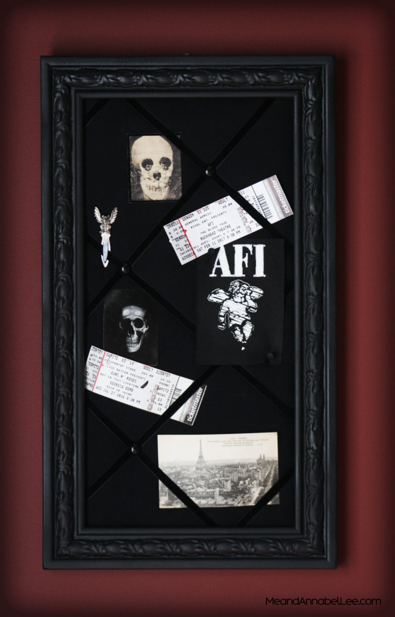 Gothic DIY Upholstered Memo Board – From Country Bumpkin to Dark ...
