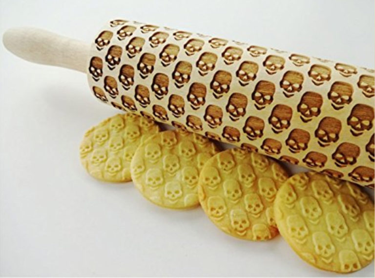 Skull Stamped Classic Shortbread Cookies – Goth It Yourself with a ...